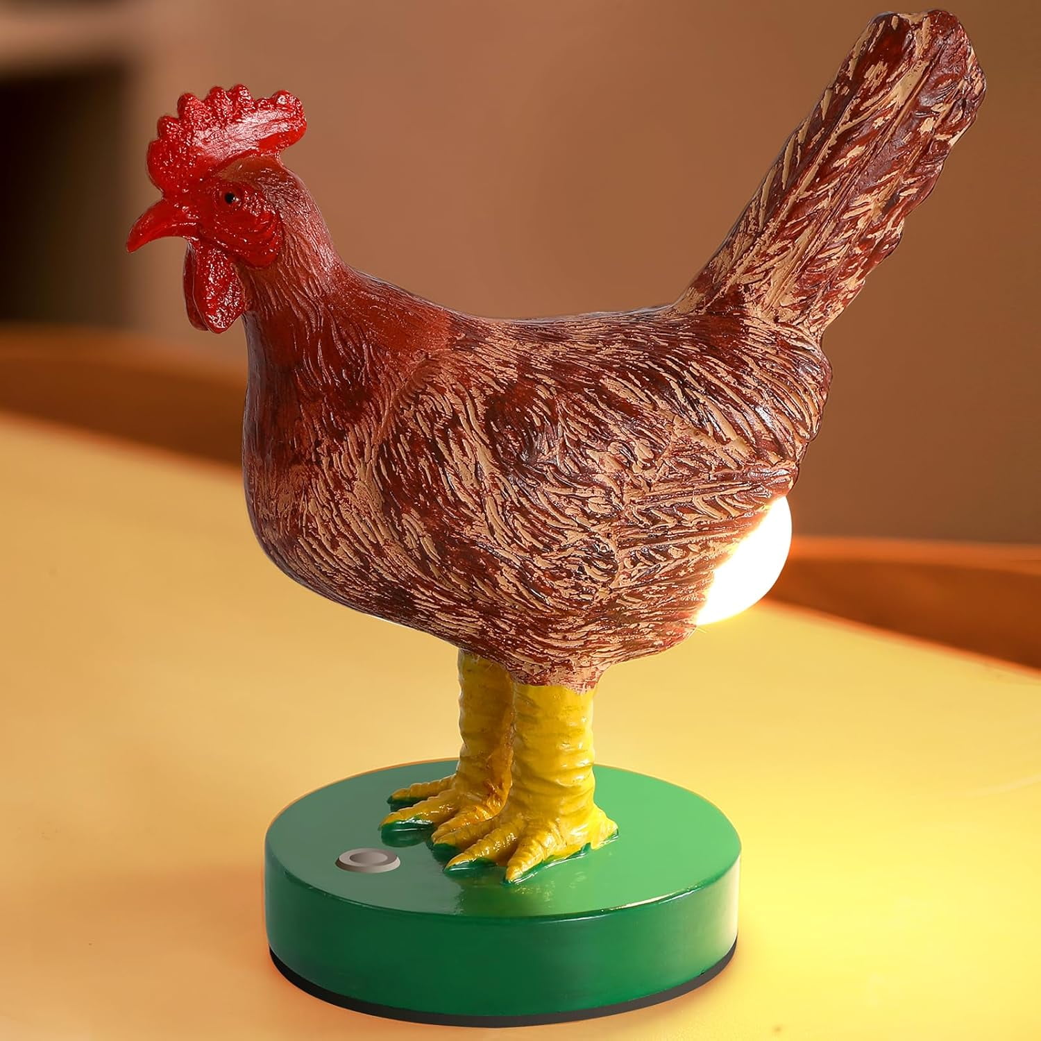 Chicken Egg Lamp, Funny Chicken Night Light with Egg in Butt, Lifelike ...