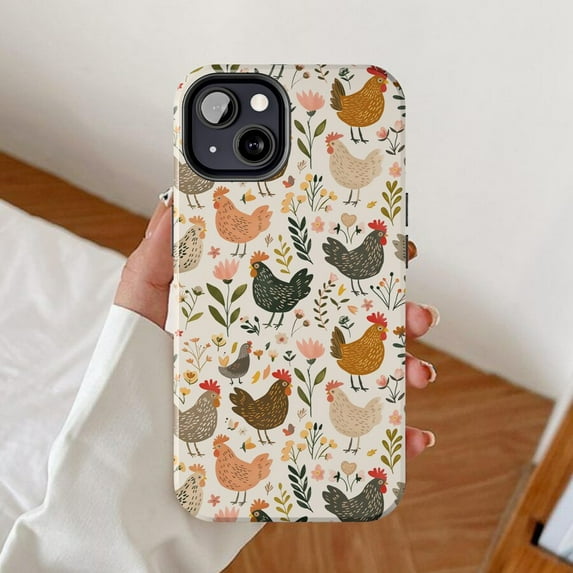 Chicken Farm Animal Hen and Rooster Country Life Phone Case 11 12 13 14 ...