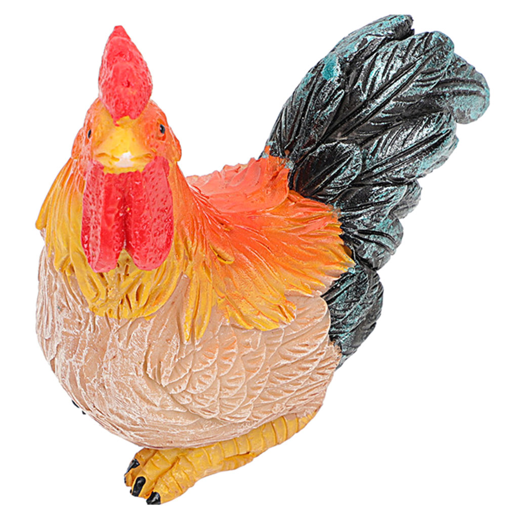 Chicken Farm Animals Figurine Nativity Squirrel Statue Frog Decor Pig ...