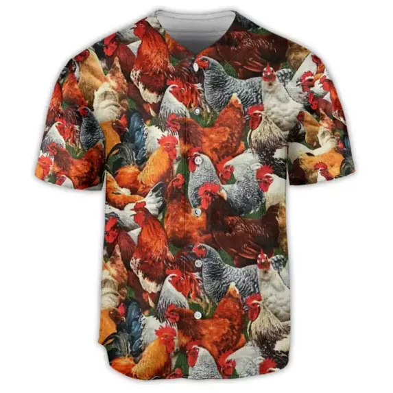 Chicken Farm Baseball Jersey Gift For Men and Women - Hot Sale 2026 ...