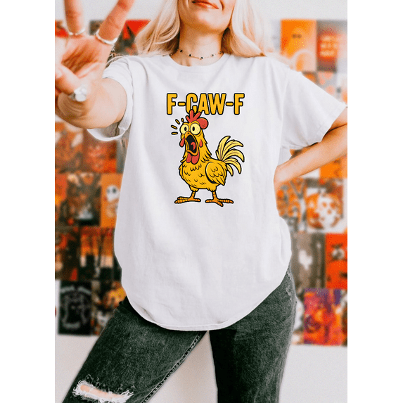 Chicken Farm Funny Joke Quote Retro Country Humor Cartoon Style Unisex ...