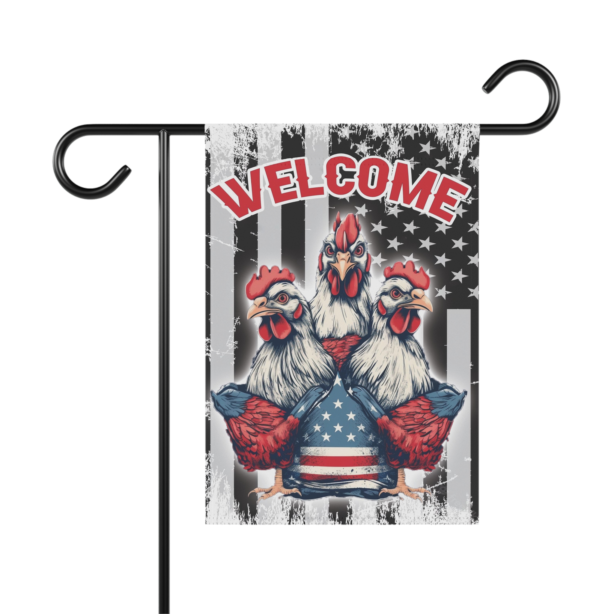 Toland Home Garden Nobody Here But Us Chickens House Flag - Walmart.com