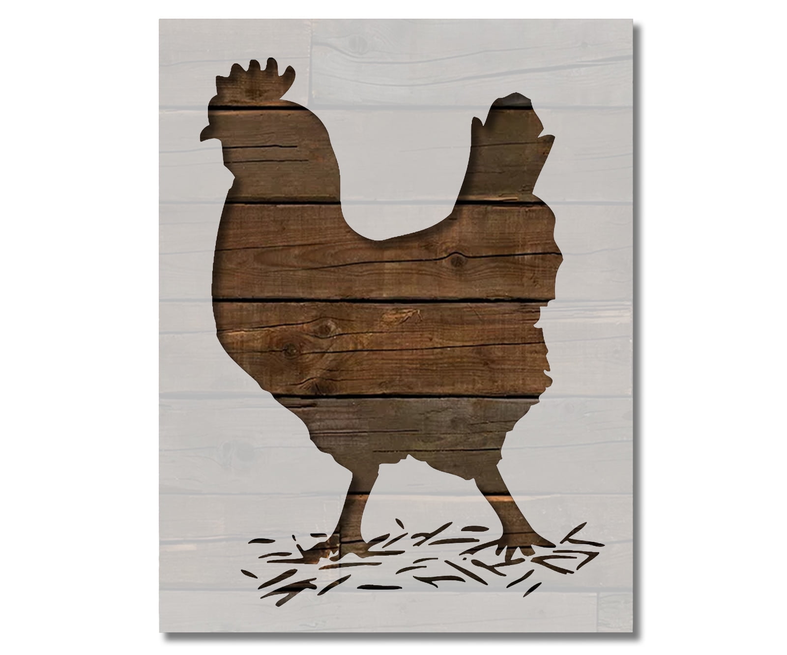 Chicken Feed Hay Stencil Template Reusable 8.5 x 11 for Painting on ...