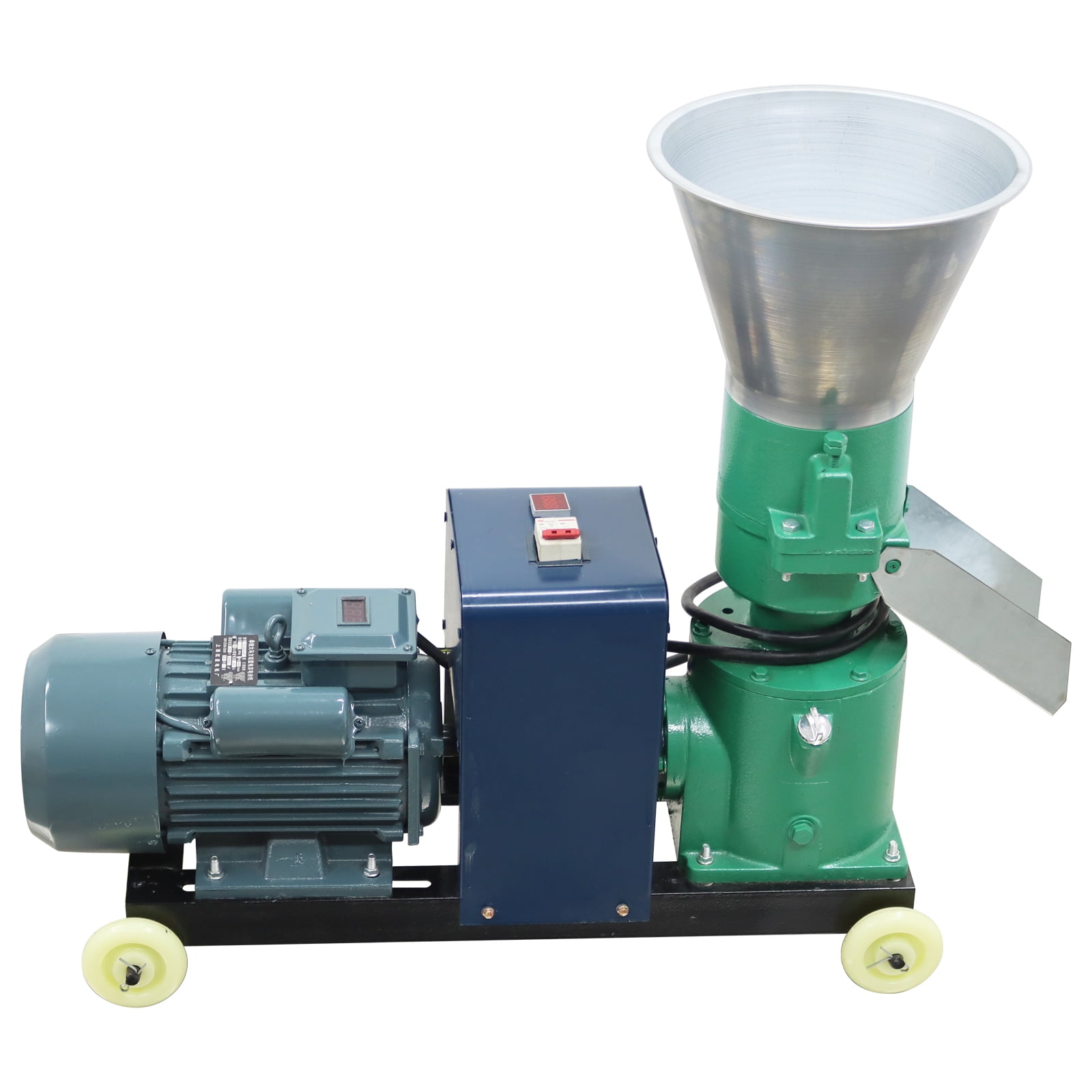 Chicken Feed Pellet Mill Machine 4MM Farm Animal Feed Granulator 220V ...