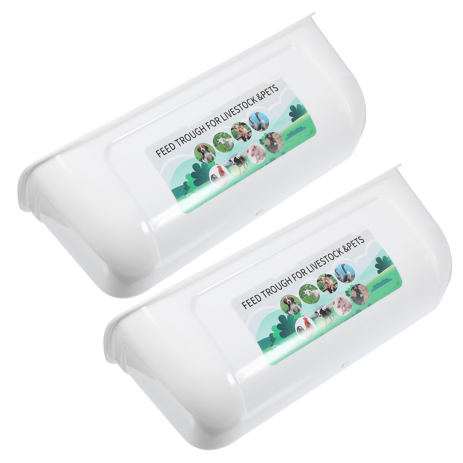 TABLZONE Feeding Container Rectangular 2Pack 10.6X4.7X4.3In - Walmart.com