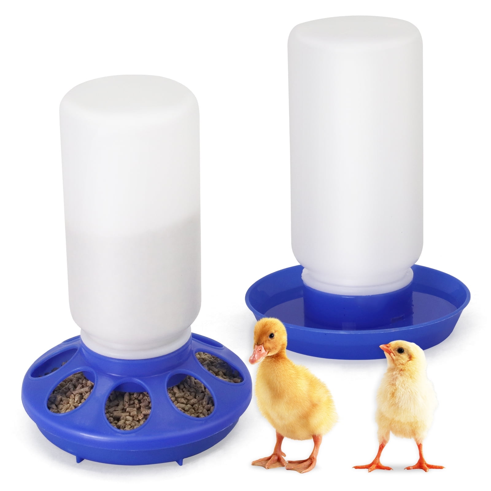 Chicken Feeder and Waterer Set Automatic Baby Chick Starter Kit with 1L ...