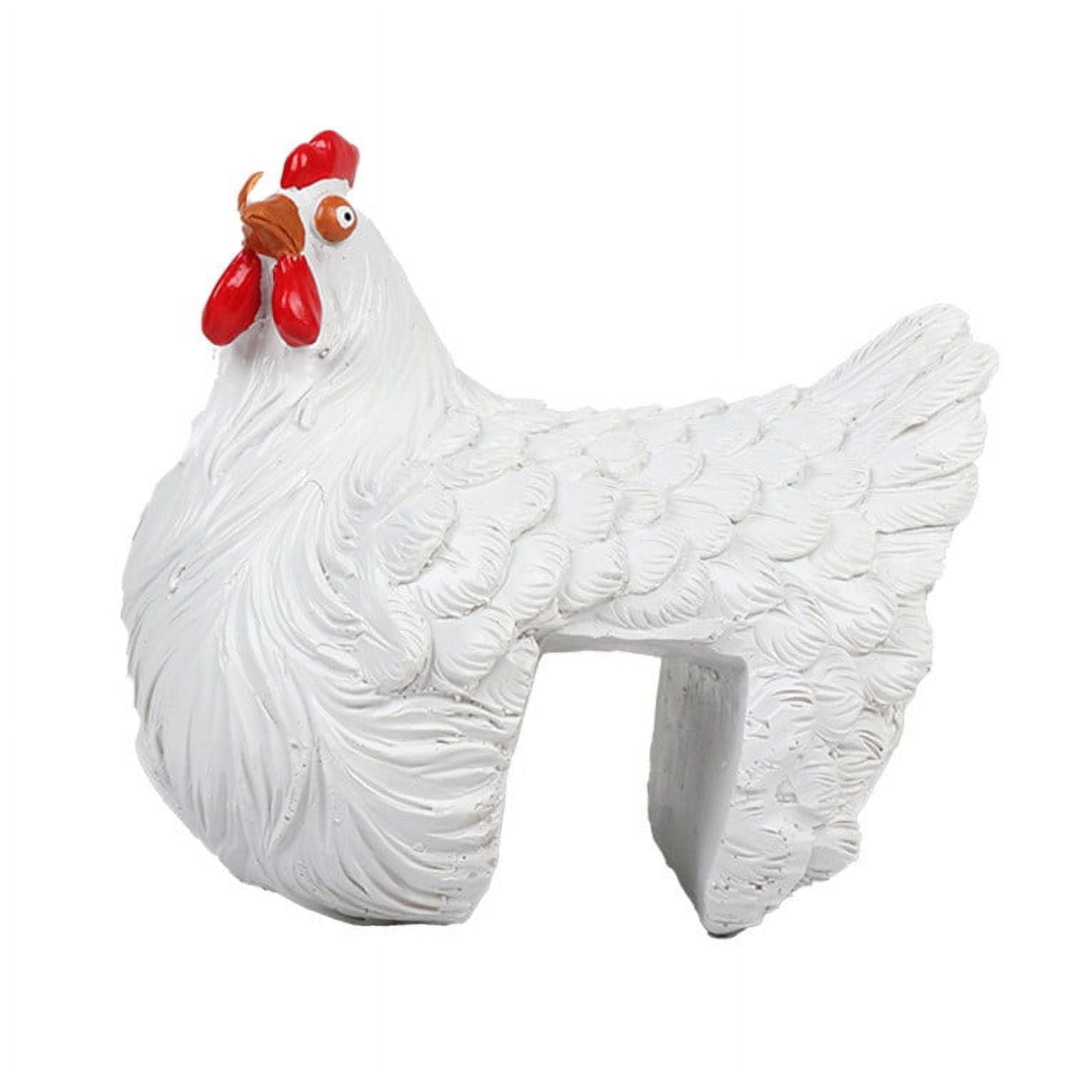 Chicken Fence Decoration Funny Farm Sculpture Chicken Decorations for ...