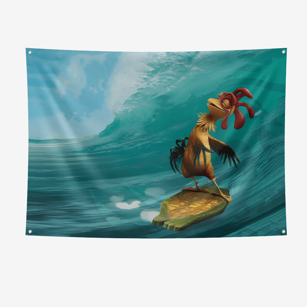 Chicken Flag 3x5 Ft Funny Flags for College Dorm Room Guys Double Sided ...