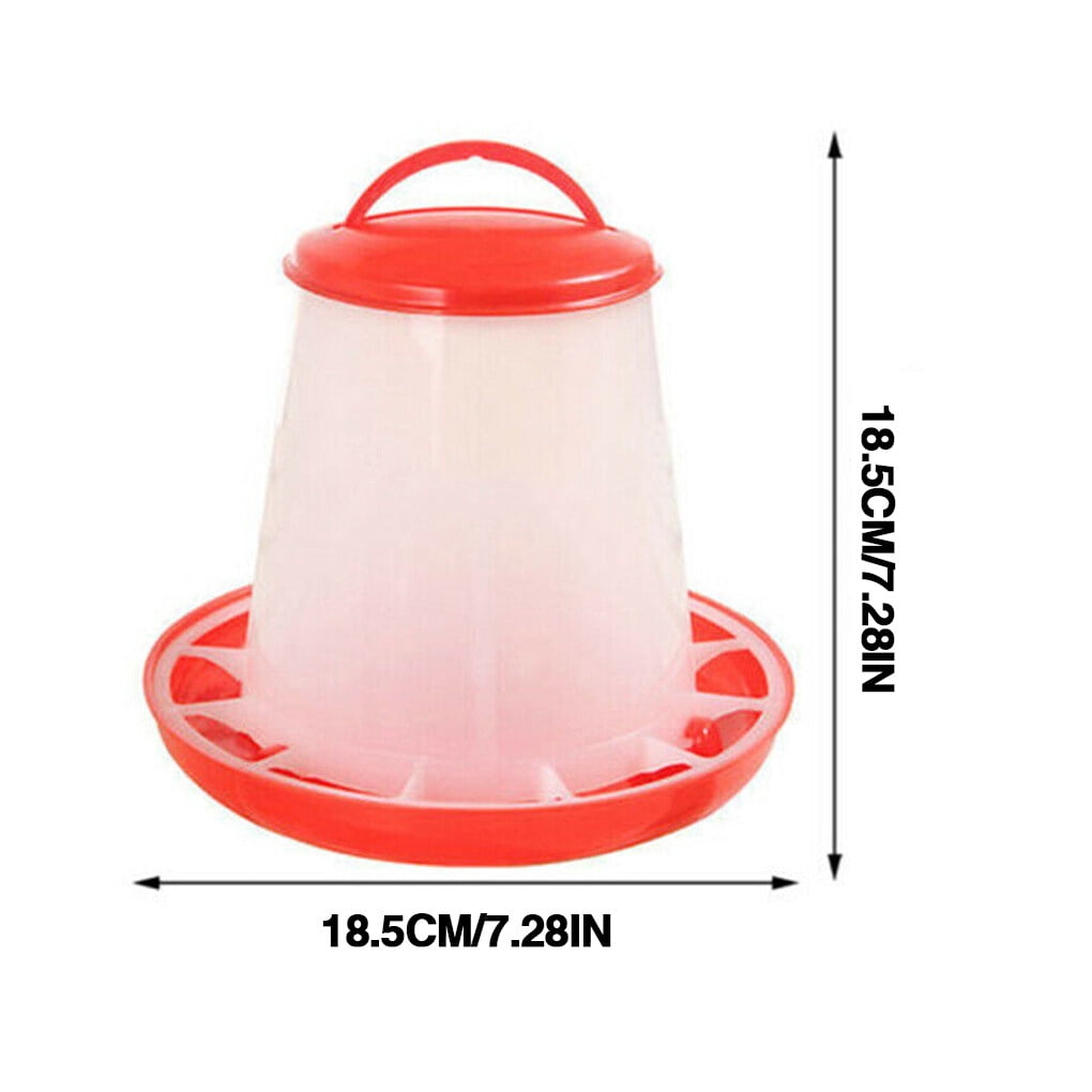 Chicken Food Feeder Home Garden Farm Chick Hen Poultry Drinker Water ...