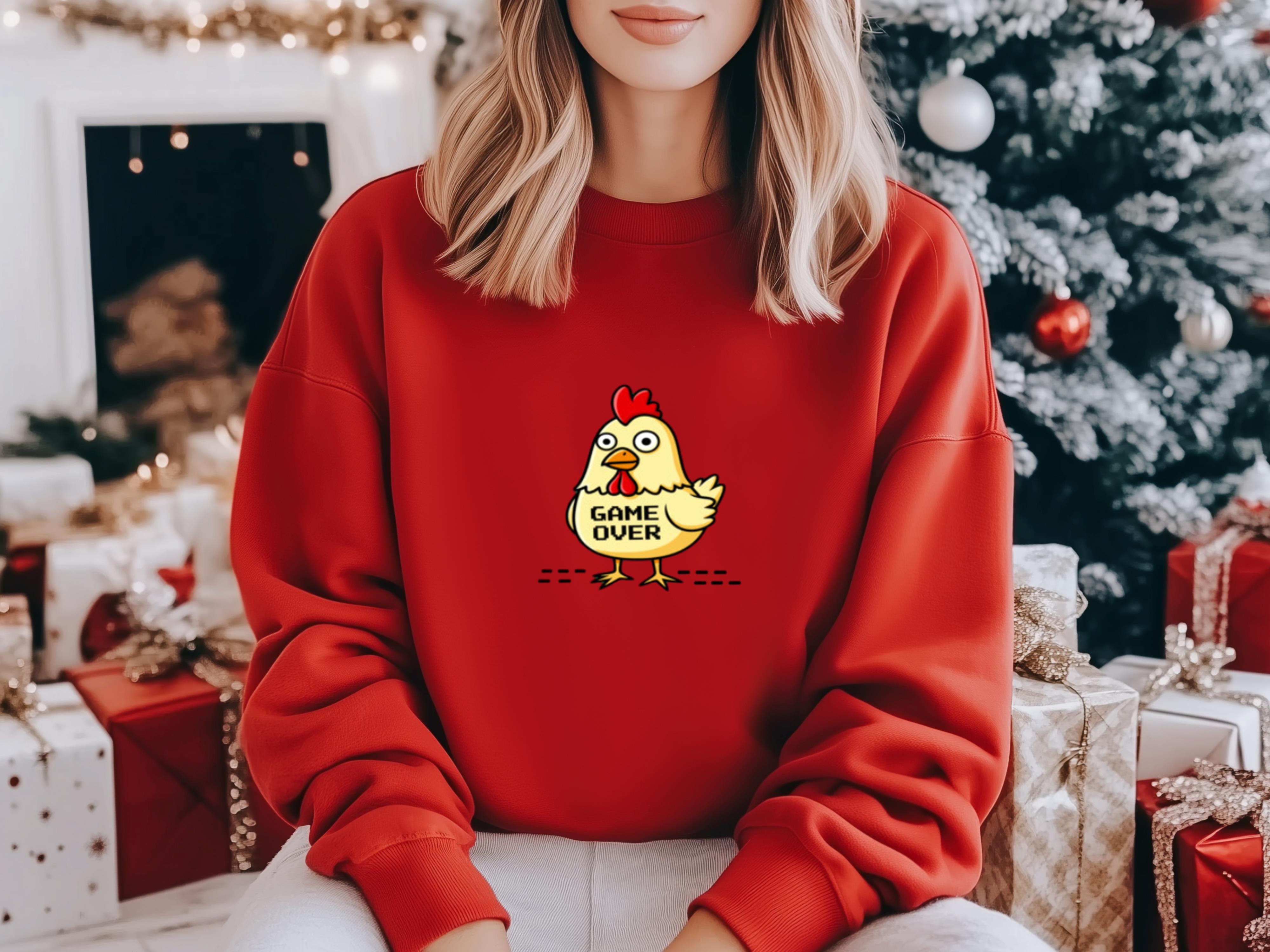 Chicken Game Dont Look Funny Meme Gamer Humor Graphic Sweatshirt, up to ...