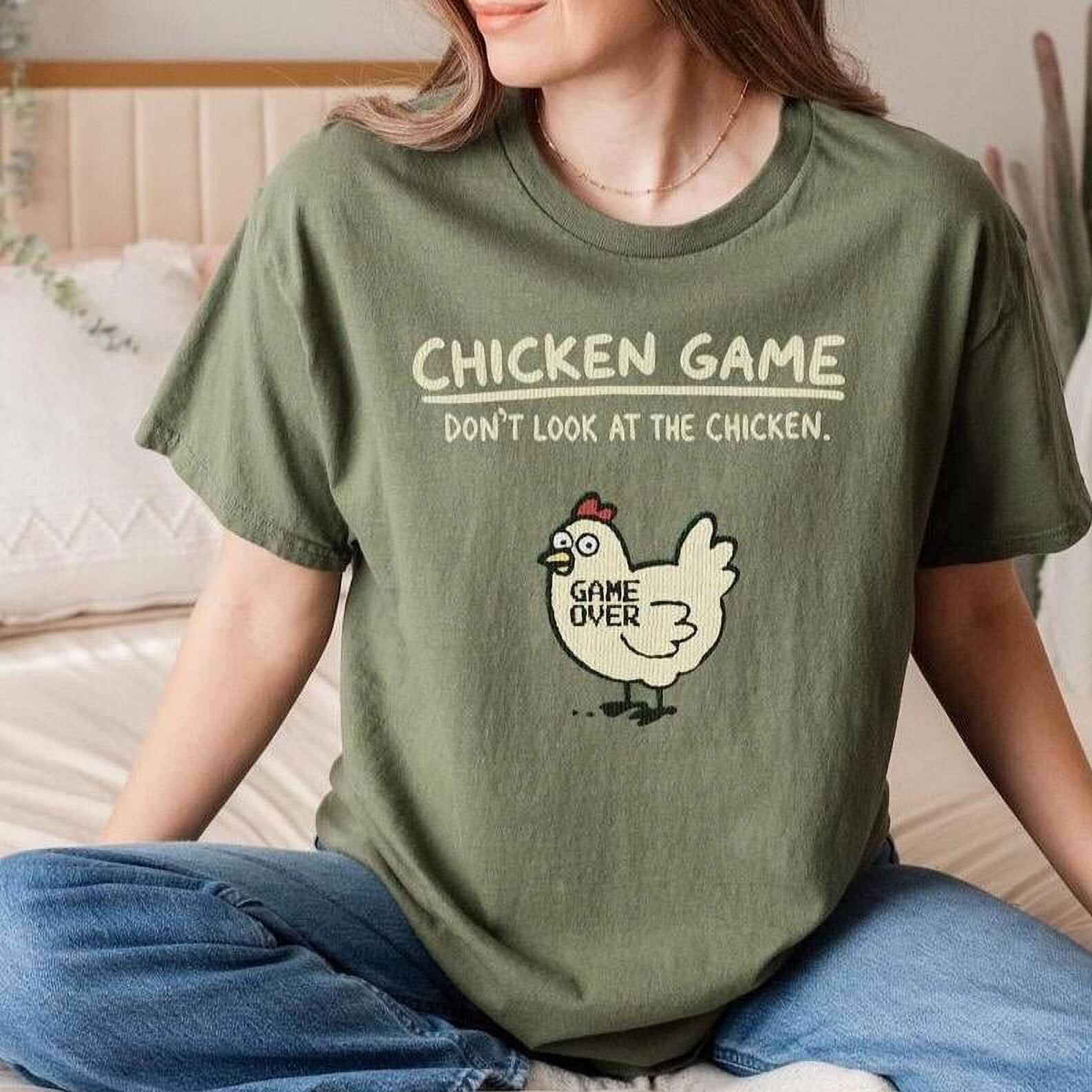 Chicken Game- Dont Look at the Chicken Game Over Graphic . For Men. For ...