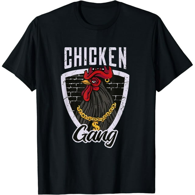 Chicken Gang Funny Rooster Top Gangster T-Shirt - Walmart.com