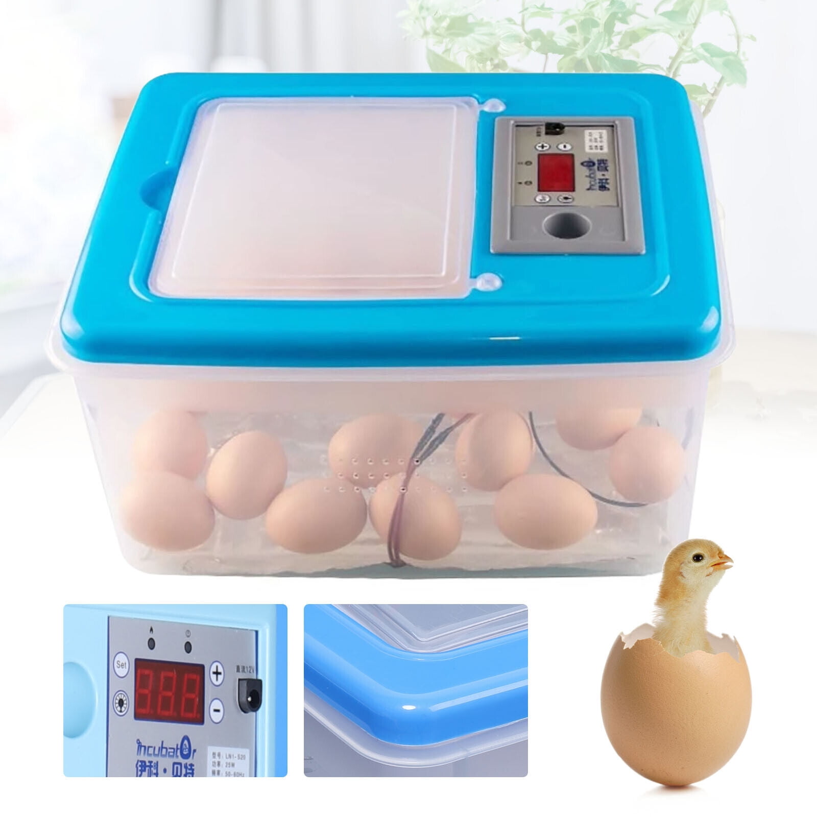 Chicken Hatcher Box / Poultry Egg Incubator / Bird Parrot Eggs Brooder ...