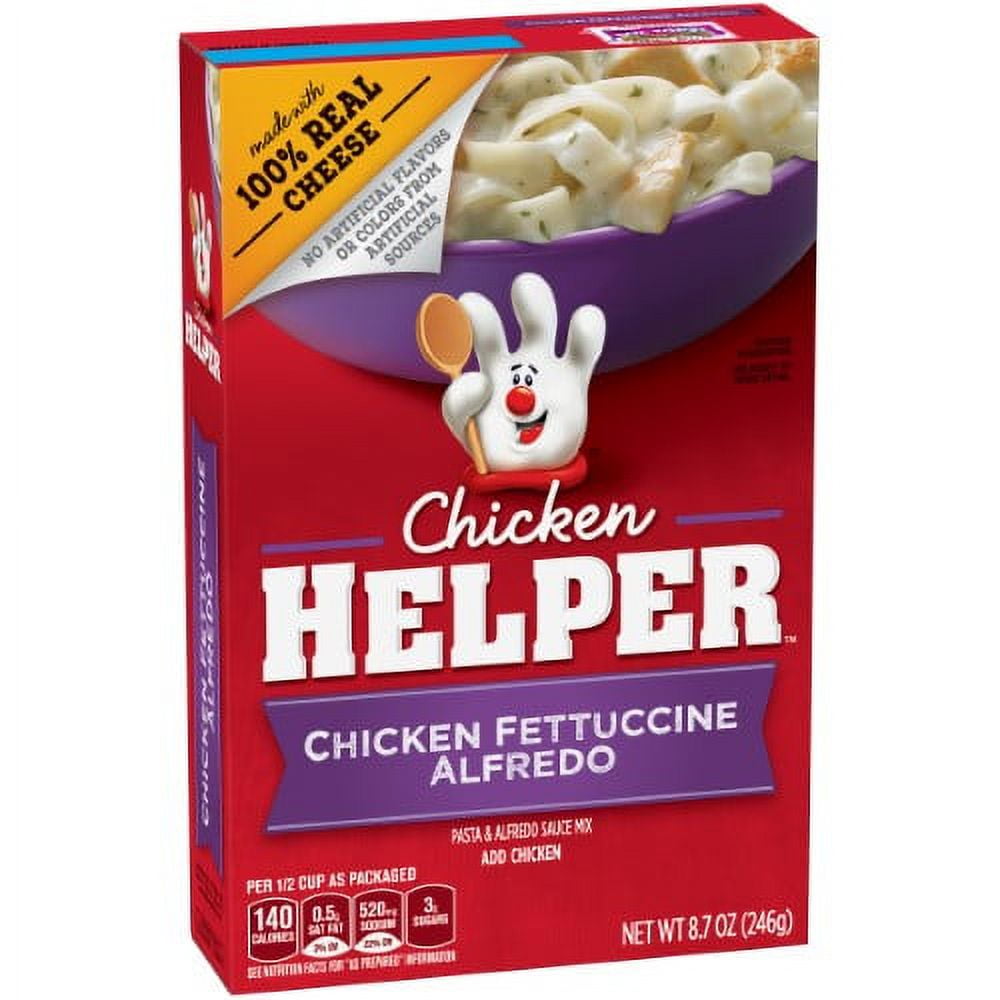 Betty Crocker Chicken Helper Chicken Fettuccine Alfredo Dinner Kit Pack ...