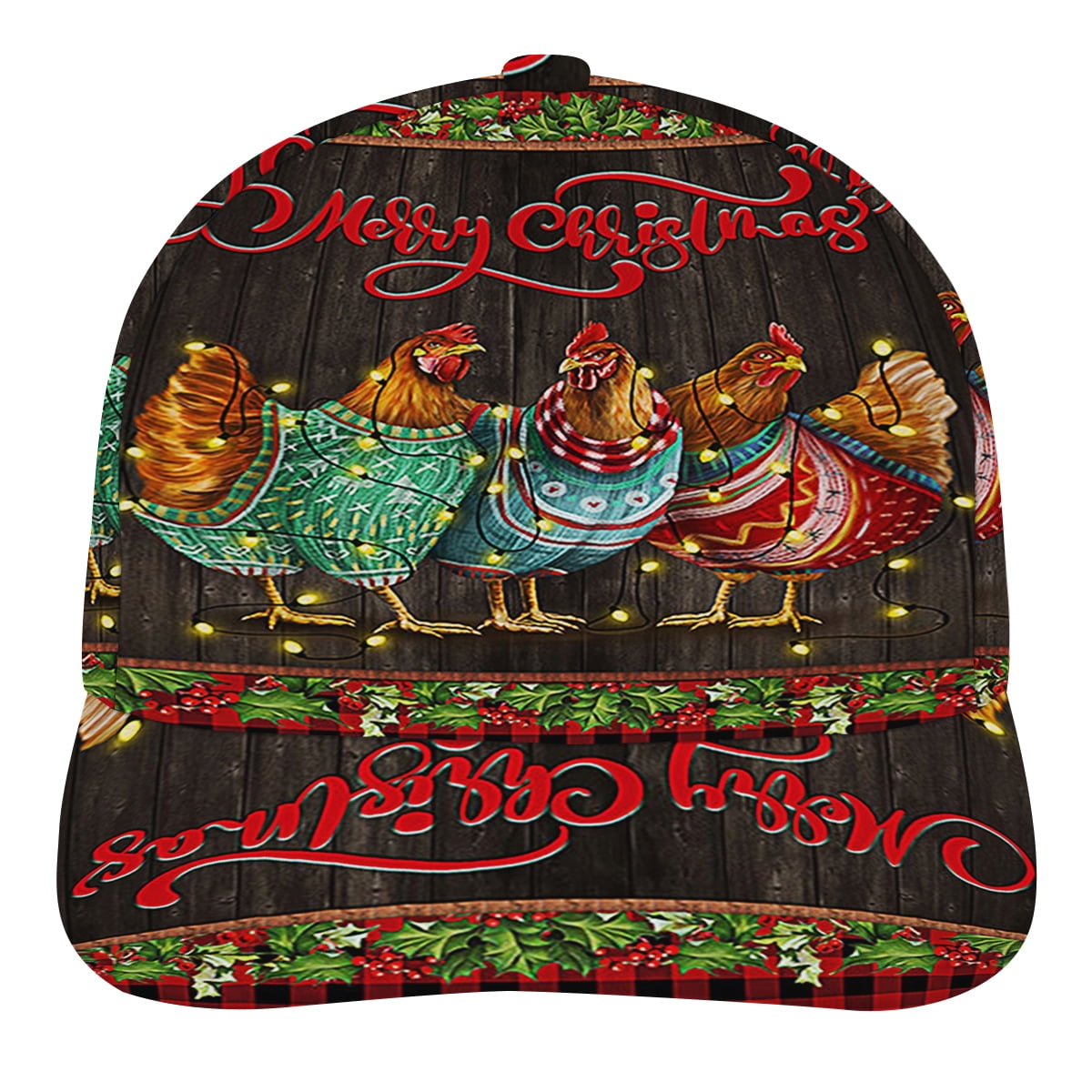 Chicken Hen ChriStas Three Hens baseball cap hat - Walmart.com