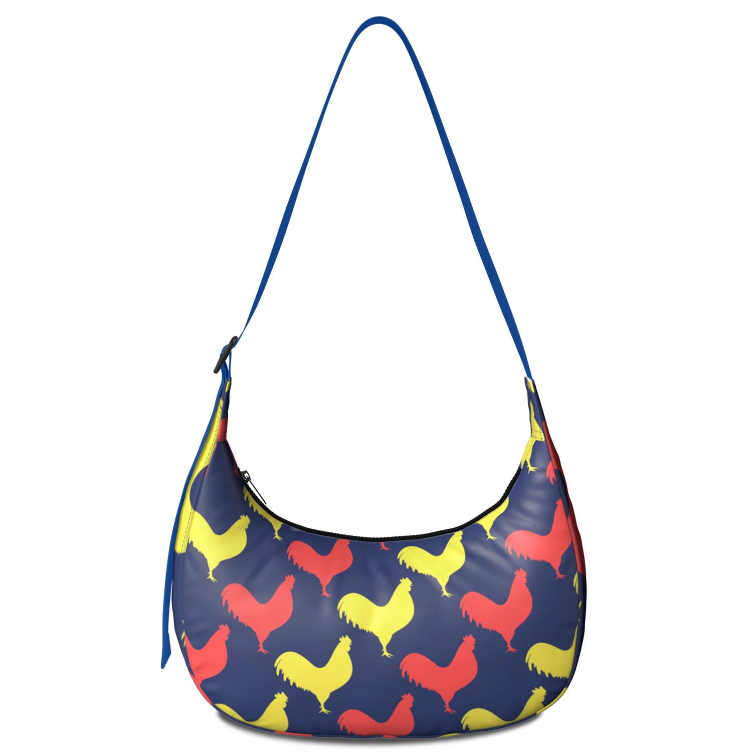 Chicken Hen Rooster Crescent Crossbody Bag for Women Mens , Egg Coop ...