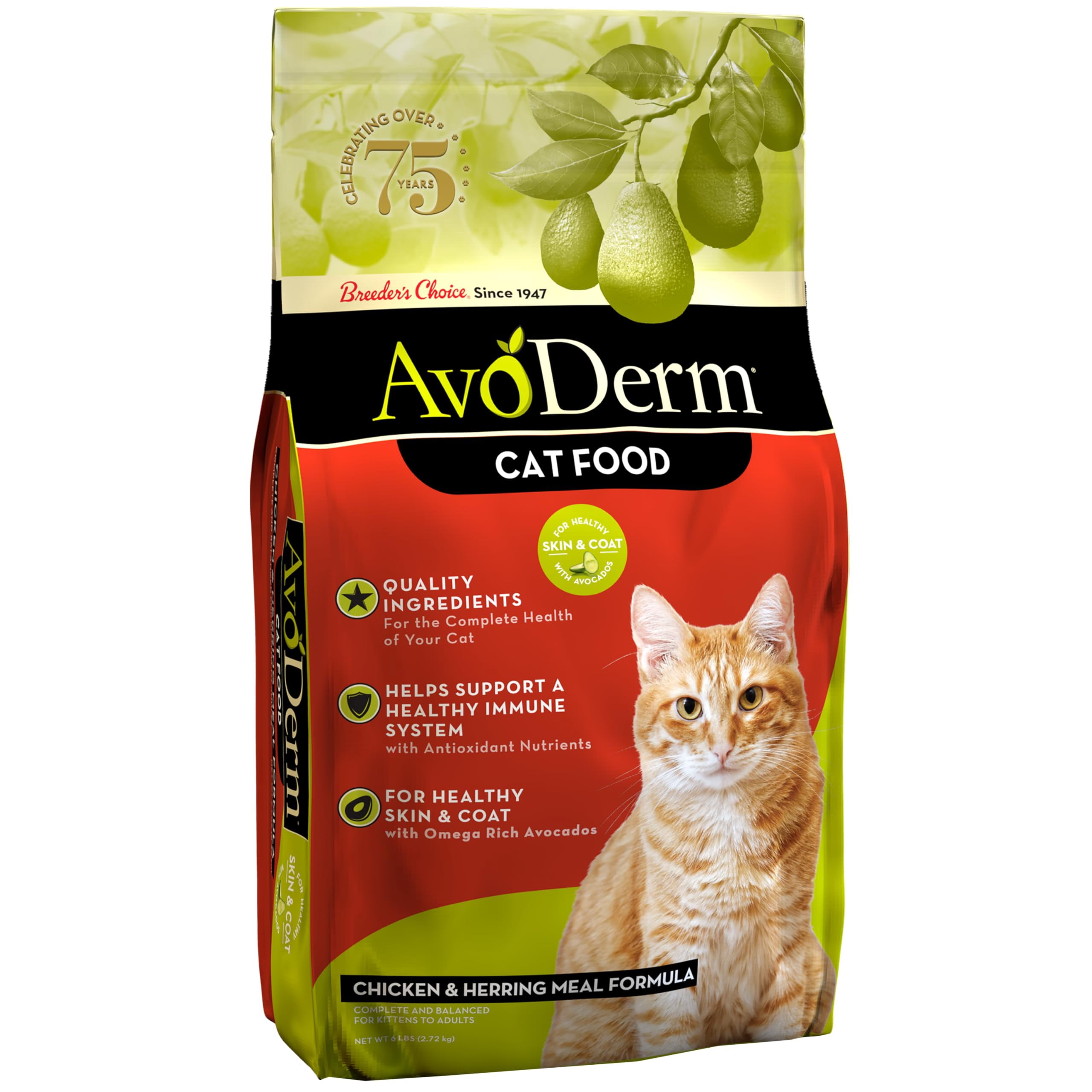 Chicken & Herring Meal Adult Dry Cat Food, 6Lb Bag - Walmart.com