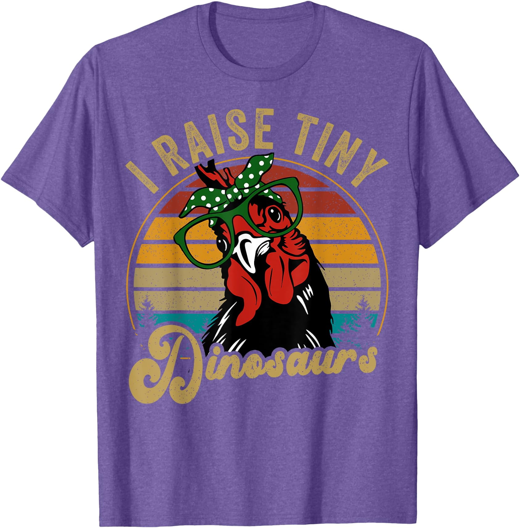 Chicken I Raise Tiny Dinosaur Funny Mama Hen Softstyle Unisex T-Shirt ...