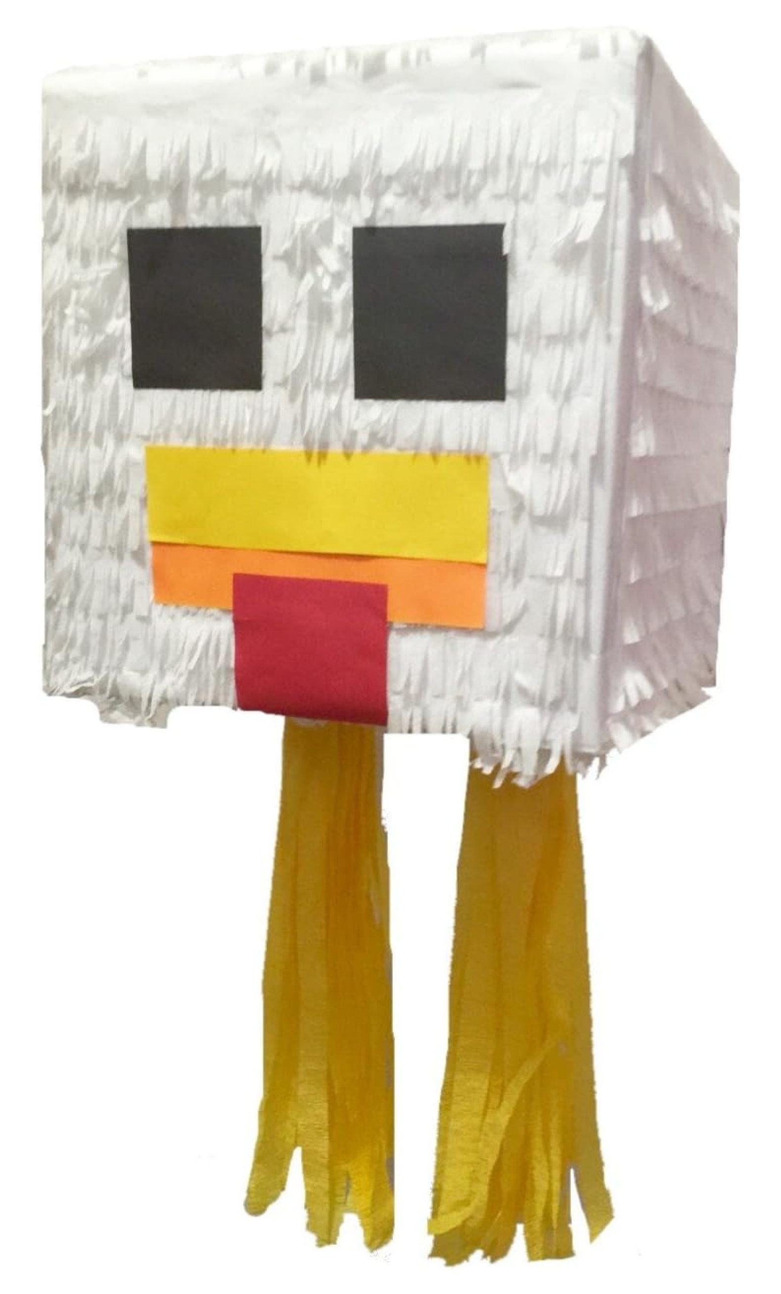 Chicken Inspired Pixelated Theme Pinata Fully Assembled Ready to Use ...