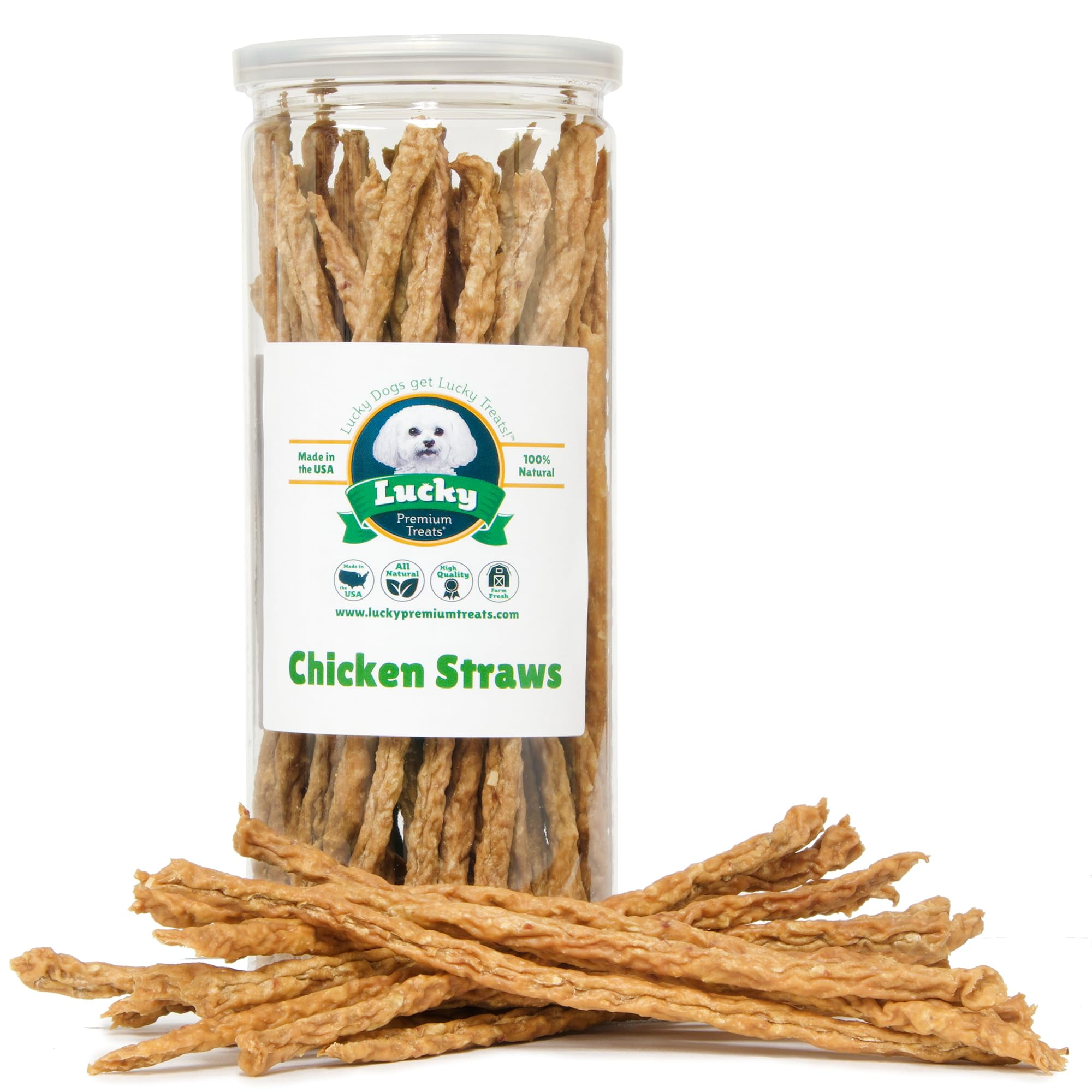 Chicken Jerky Straws Dog Treats - Chicken Sticks For Dogs Made And ...