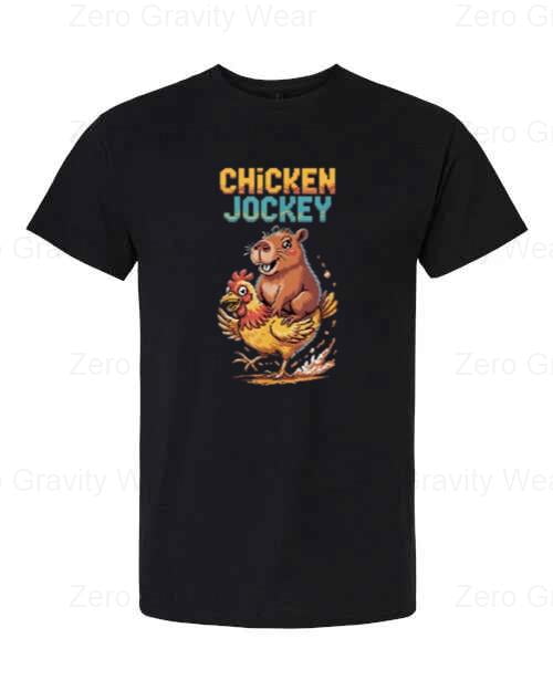 Chicken Jockey Capybara Pixel Gamer Funny Art Meme Style TShirt, unisex ...