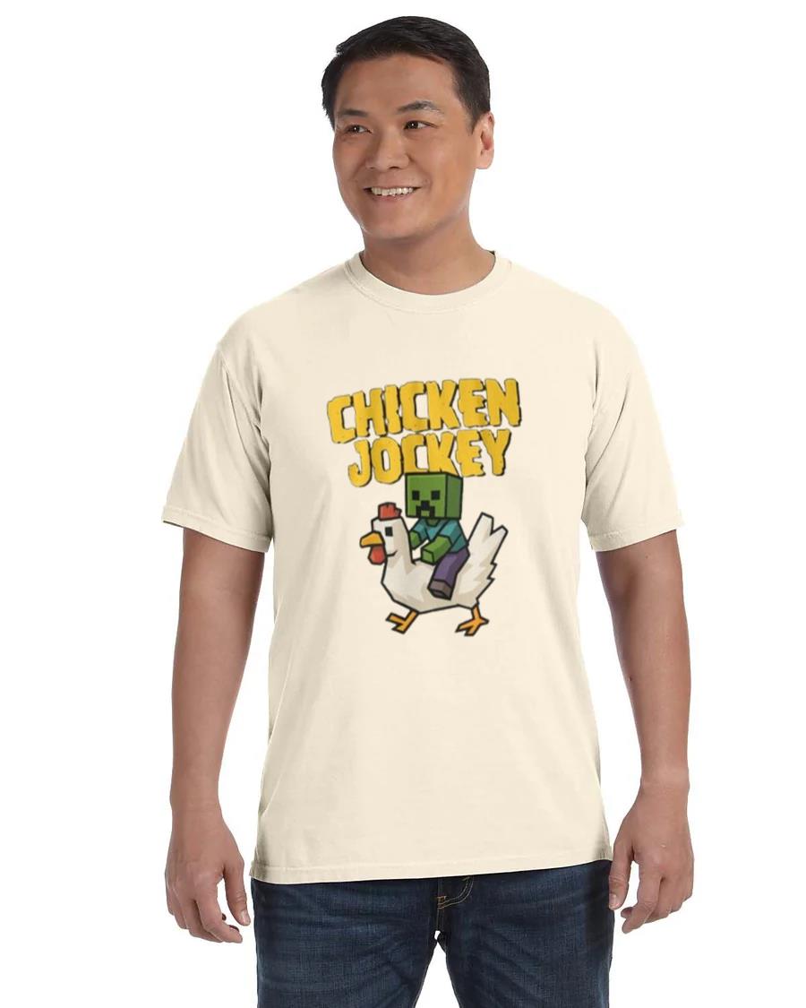 Chicken Jockey Cluckin Battle Classic Art Cool Comfort Color T-Shirt ...