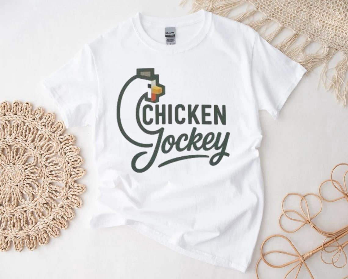 Chicken Jockey Funny Gamer Chicken Riding Meme T-Shirt, for men & women ...