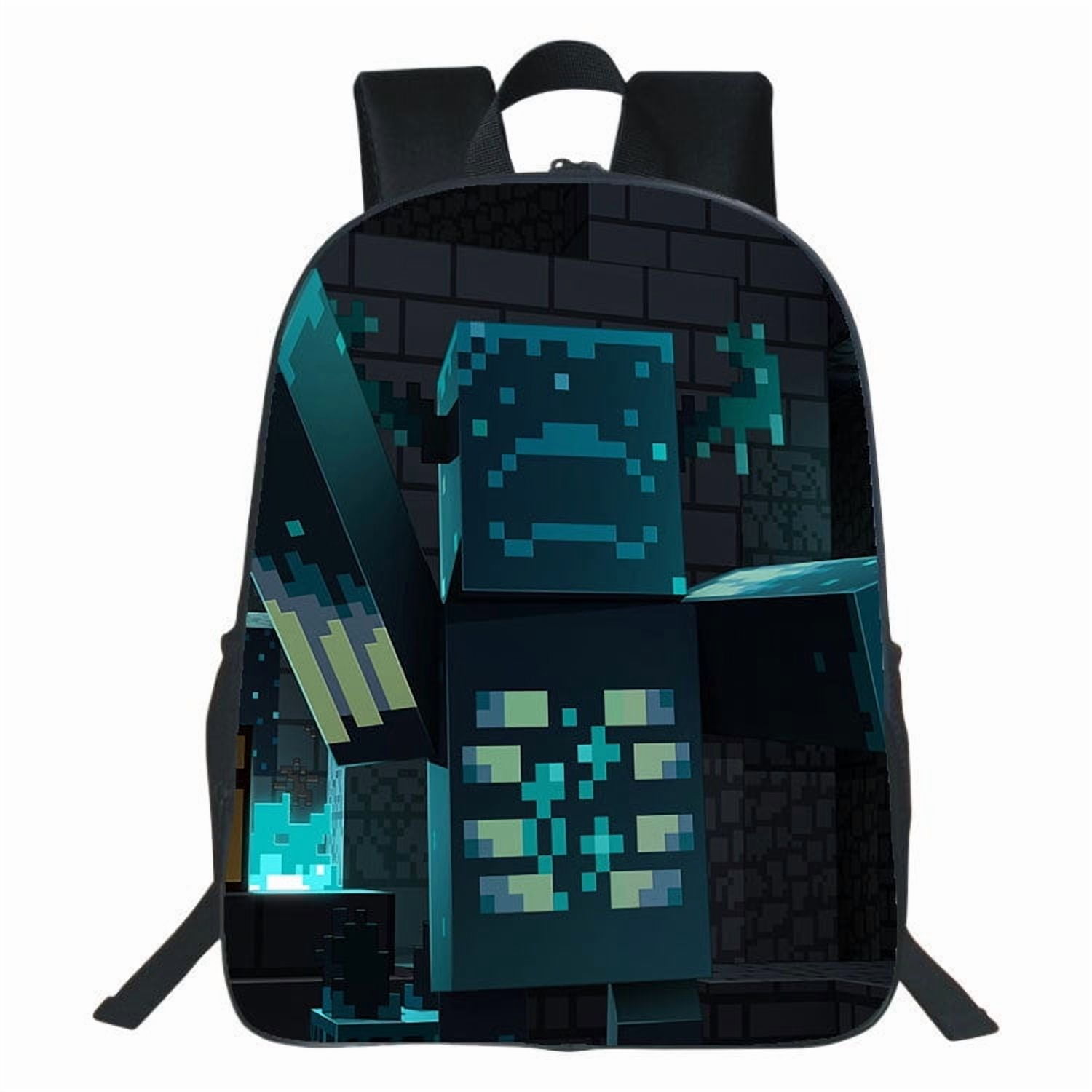 Chicken Jockey Print Backpack Minecraft Warden Guardian Youth Men and ...