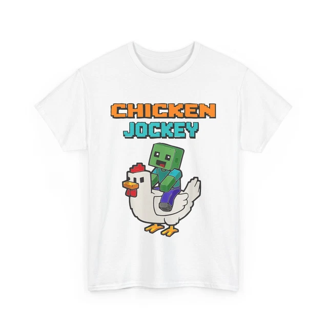 Chicken Jockey Shirt, Chicken Jockey Zombie Pixel Art Zombie Gamer ...