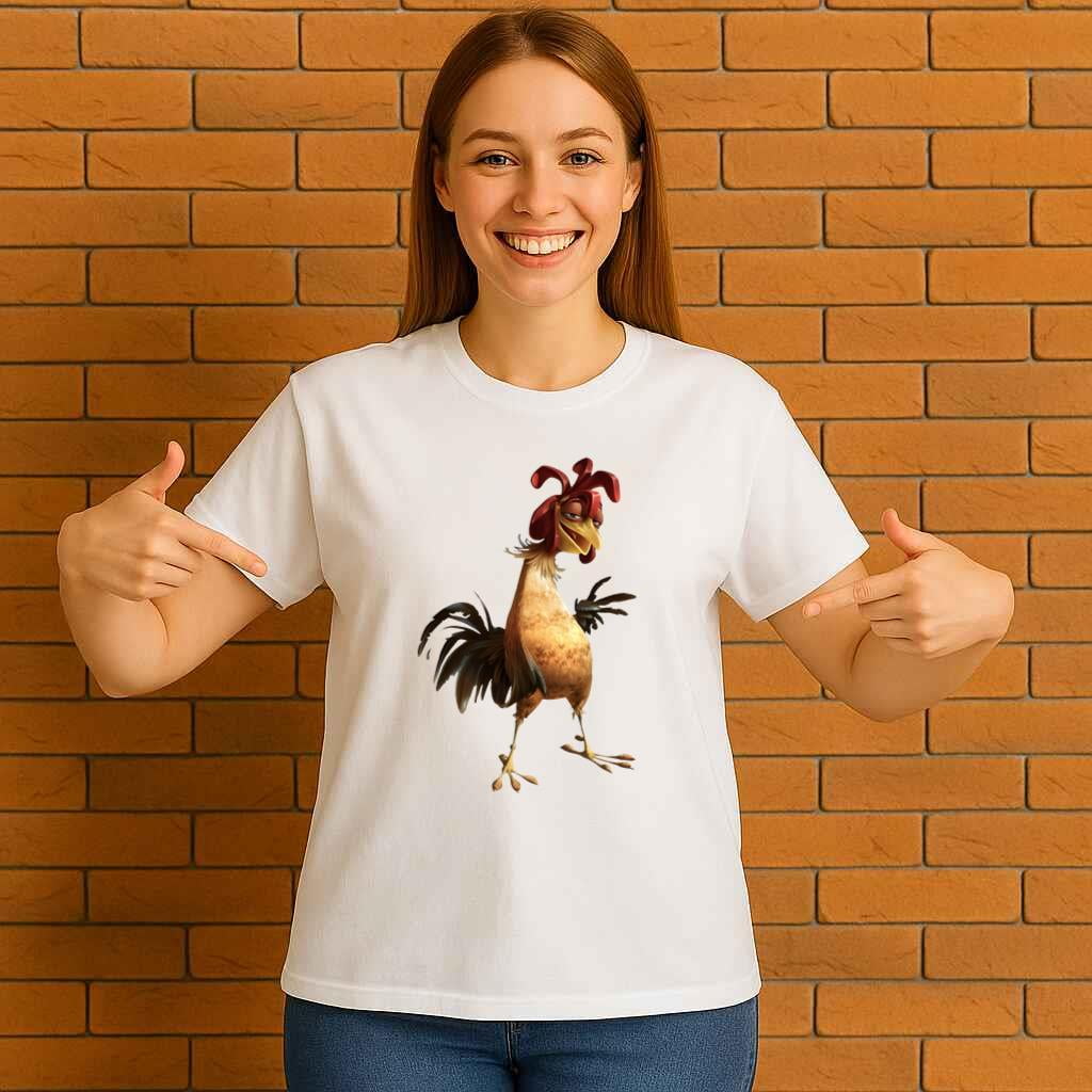 Chicken Joe Funny Cartoon Surfing Rooster Inspired Graphic T Shirt,for men and women up to 5XL ...