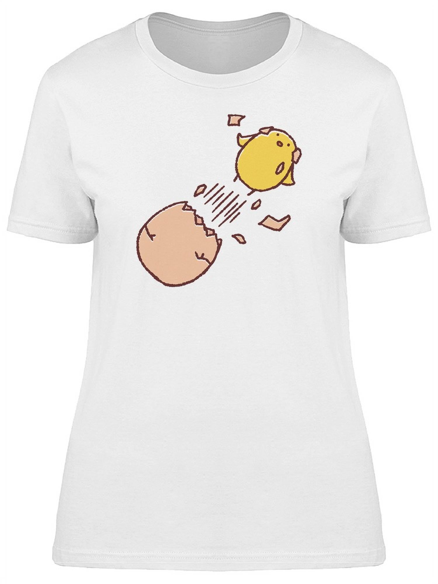 Chicken Jumping From Egg Shell T-Shirt Women -Image by Shutterstock ...