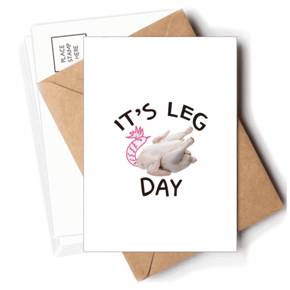 Chicken Leg Day Art Deco Fashion Postcards Envelopes Blank Note Cards ...