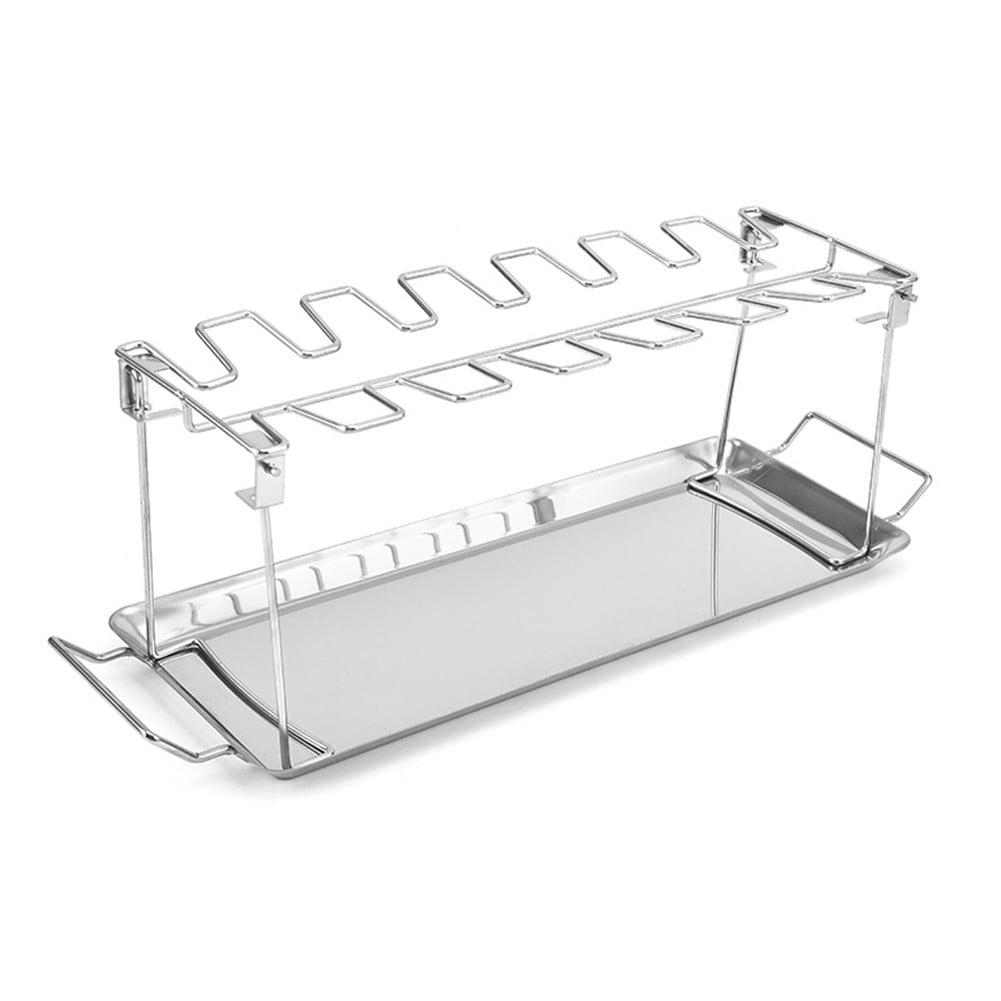Chicken Leg Wing Grill Rack 12 Slots Stainless Steel Metal Roaster ...