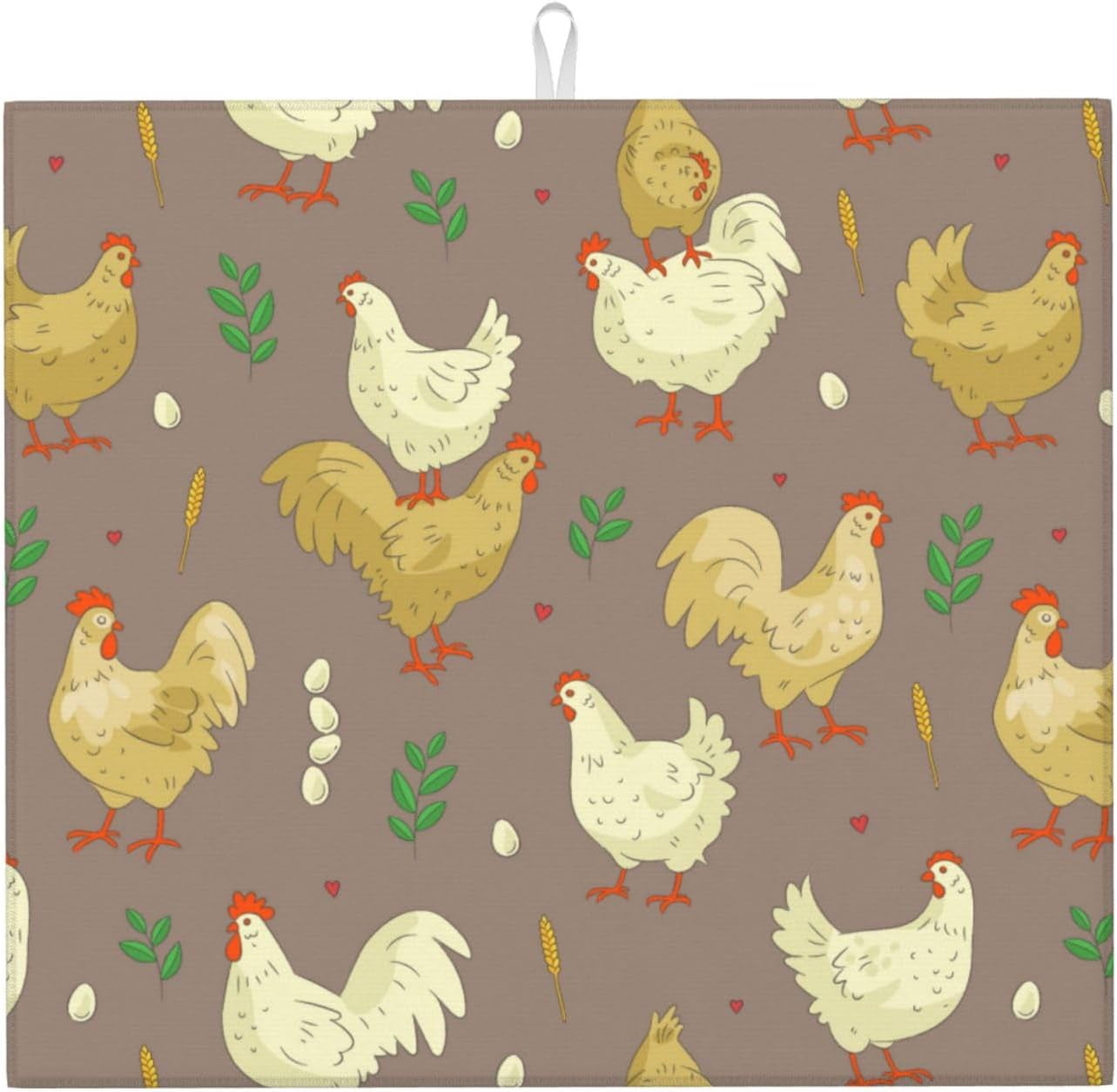 Chicken Legs Chickens Leg Animal Rooster Easter Drying Mat 16x18 Inch ...