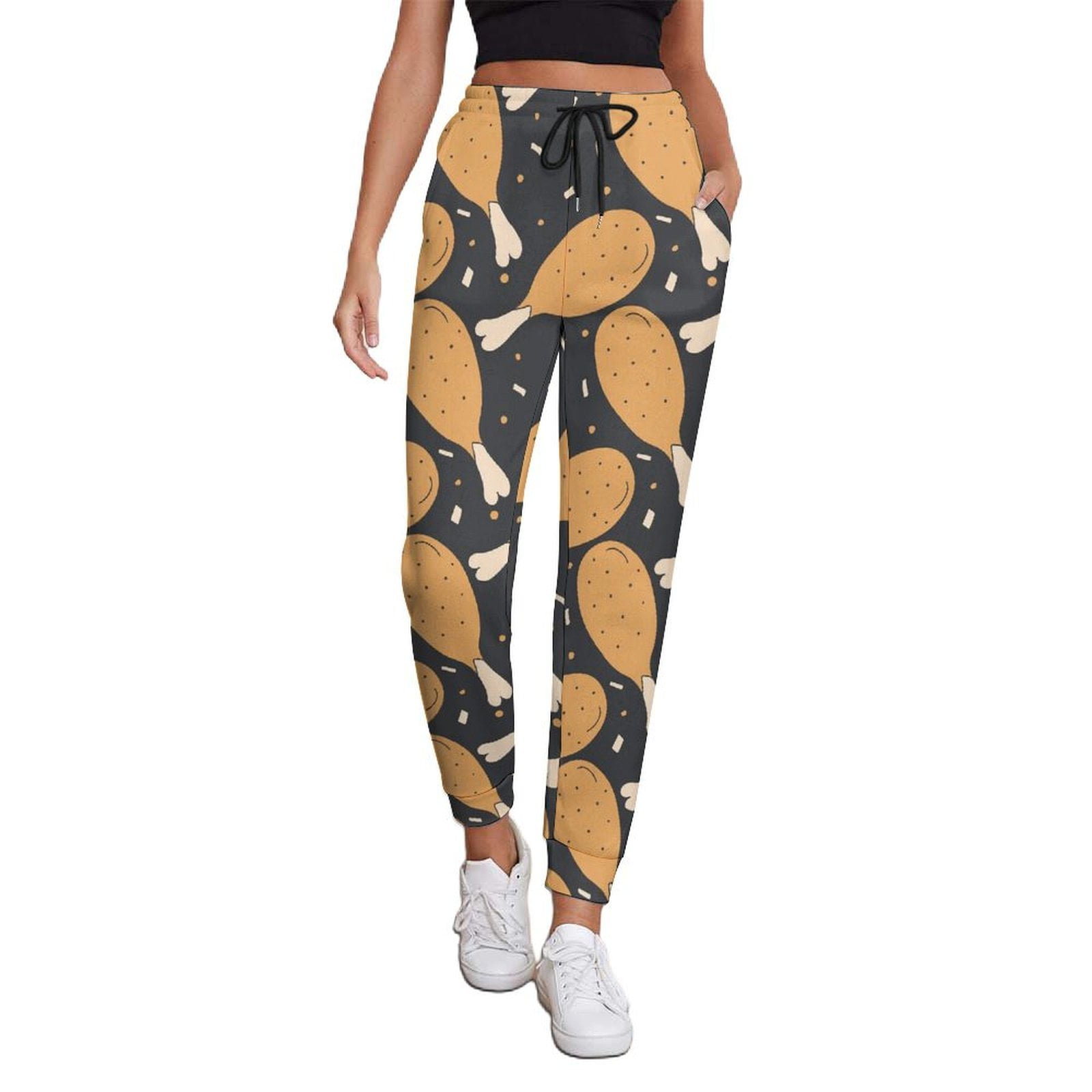 Chicken Legs Women's Sweatpants Joggers with Pockets, Comfy Sweat Pants ...