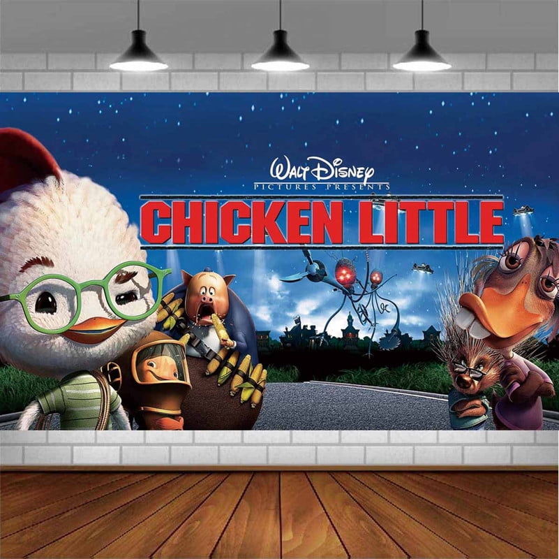 Chicken Little Backdrop Banner Party Supplies Poster Movie Theme ...