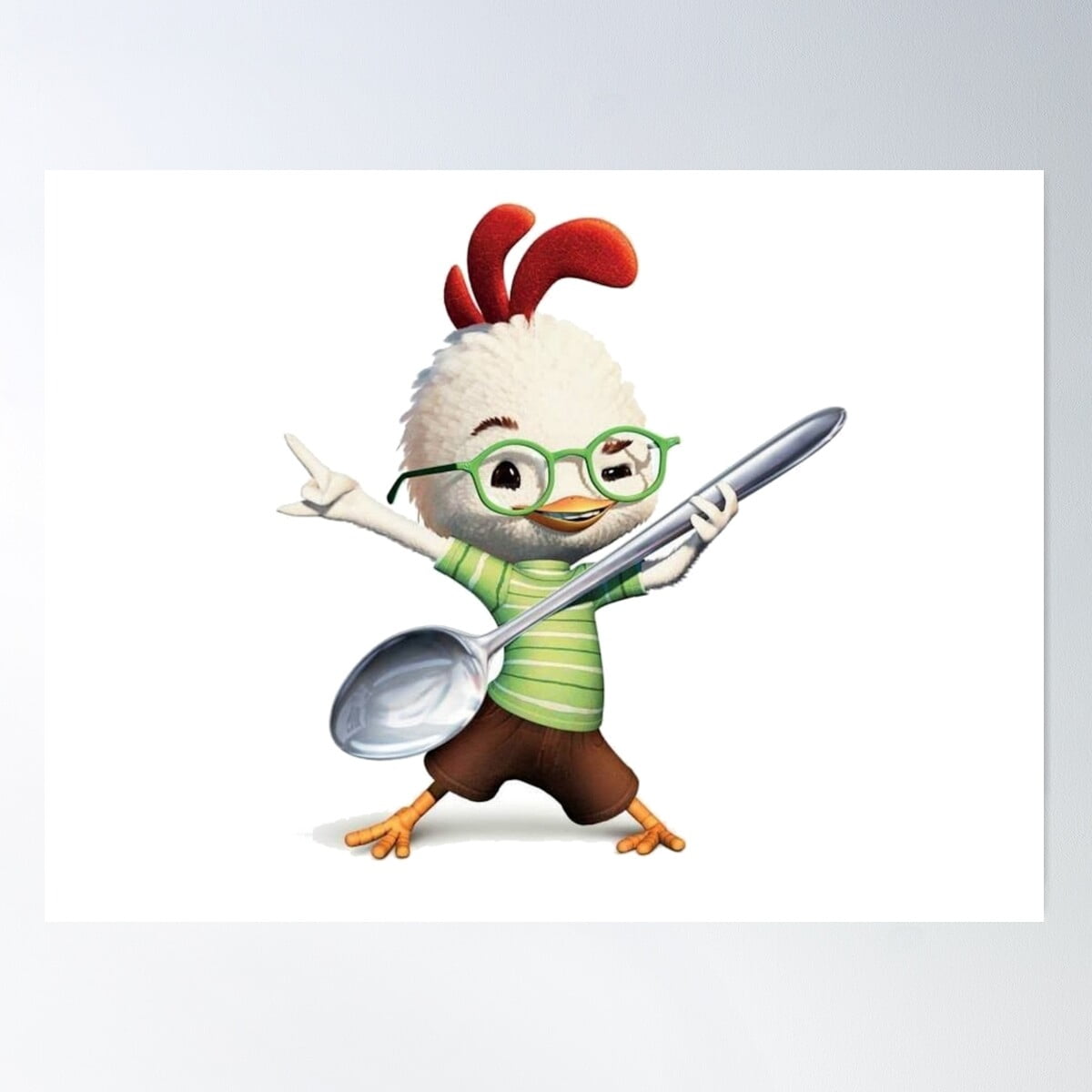 Chicken Little Dancing Poster Wall Art, Modern Wall Decor For Living ...