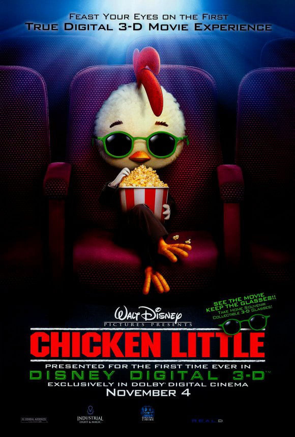 Chicken Little POSTER (27x40) (2005) (Style B) - Walmart.com