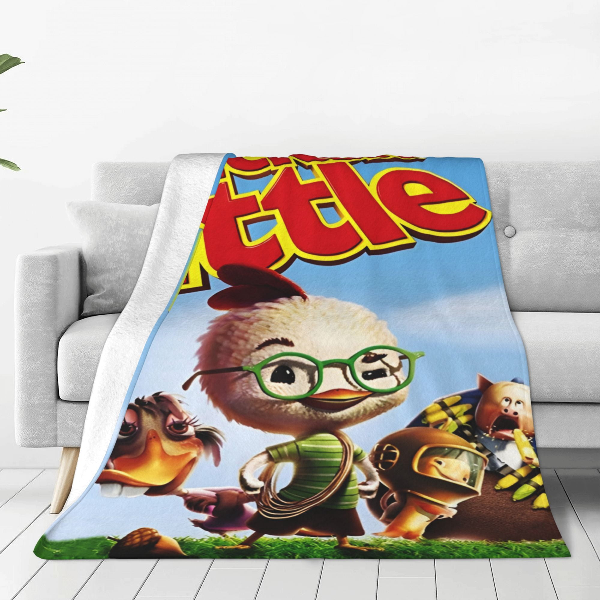 Chicken Little Throw Blanket Soft Plush Travel Blanket For Bedroom ...