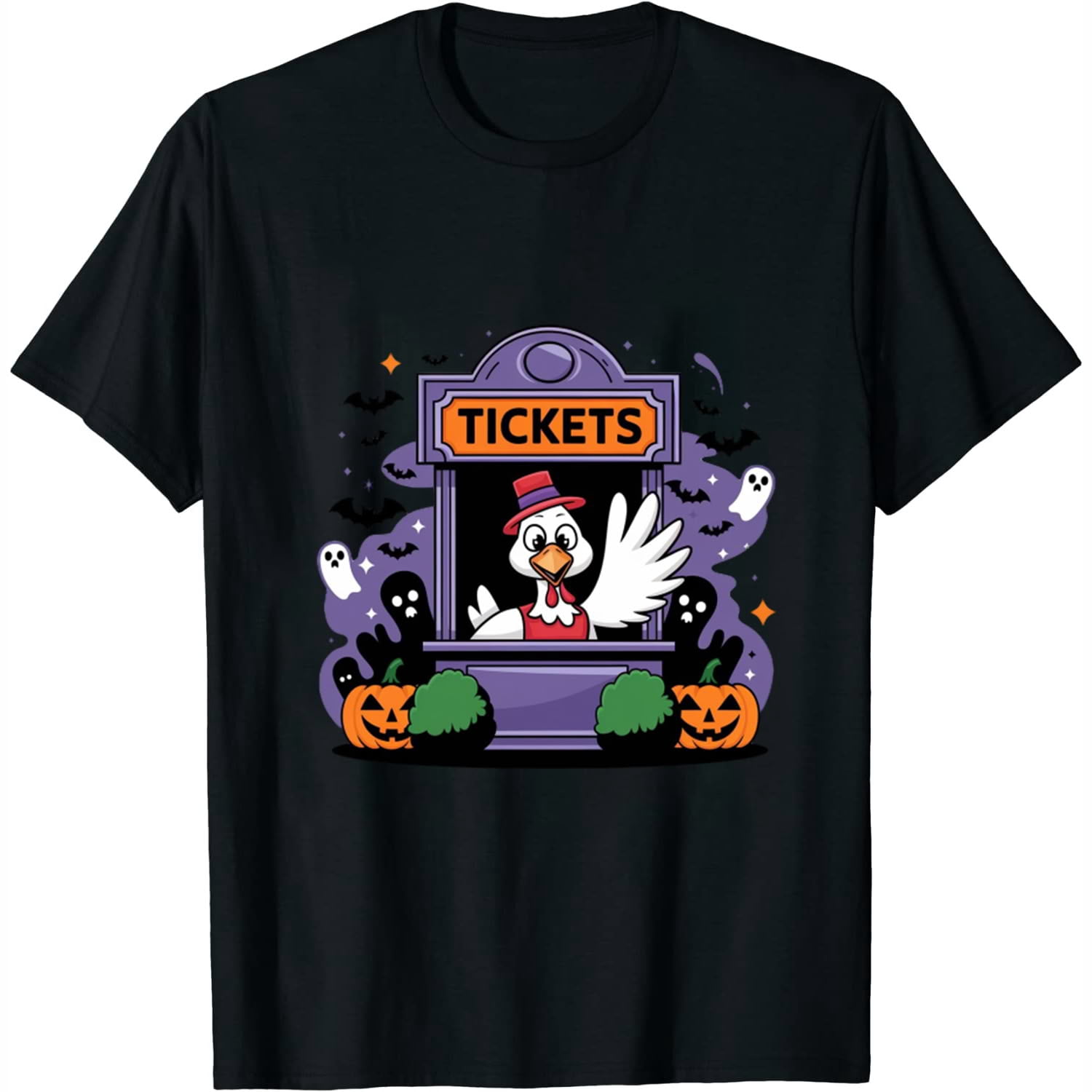 Chicken Lover Gifts TICKETS Costume Funny Halloween Gifts T-Shirt ...