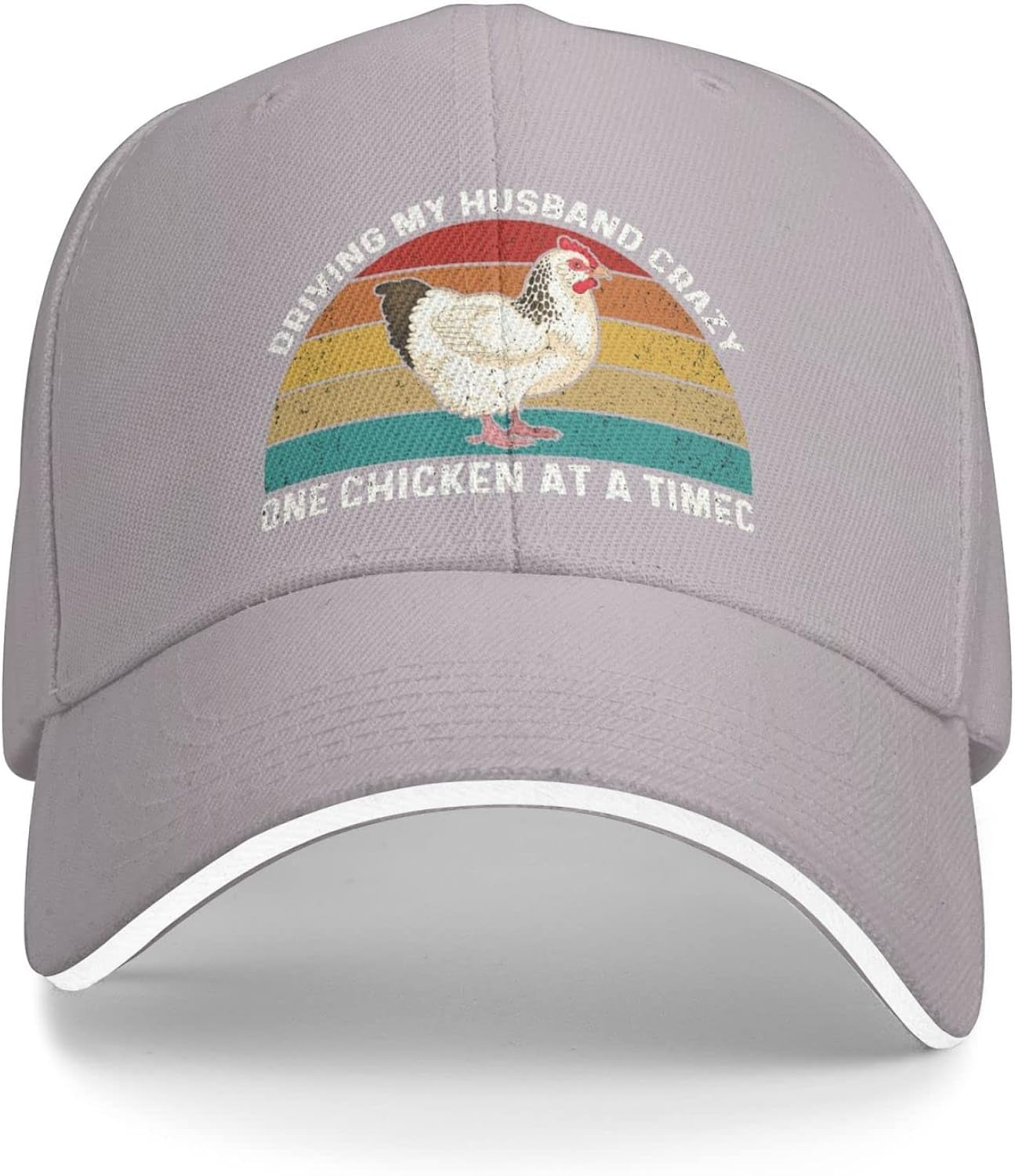 Chicken Lover Hat Driving My Husband Crazy One Chicken at A Time Cap ...