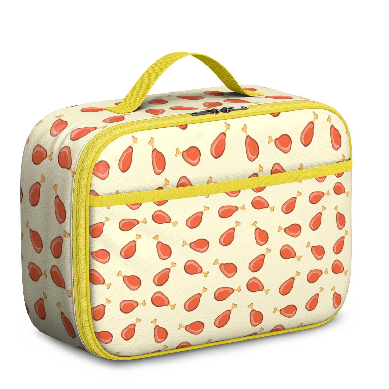 Chicken Lunch Tote – Cartoon Chick Rooster Hen Farm Insulated Lunch Bag ...