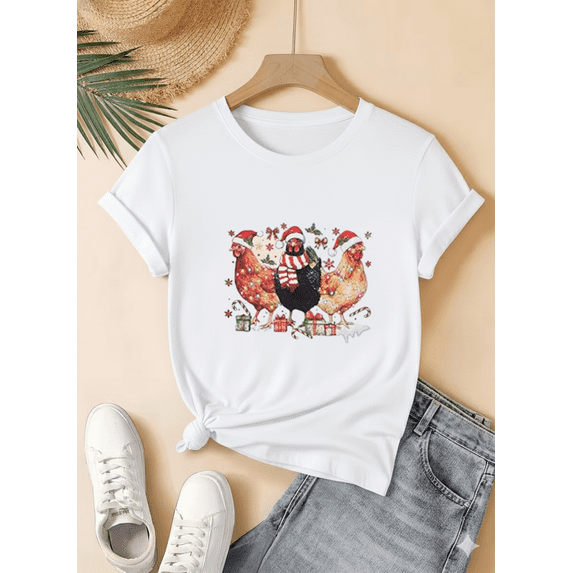 Chicken Mama Retro Farm Animal Motherhood Art C216 Unisex T-Shirt up to ...