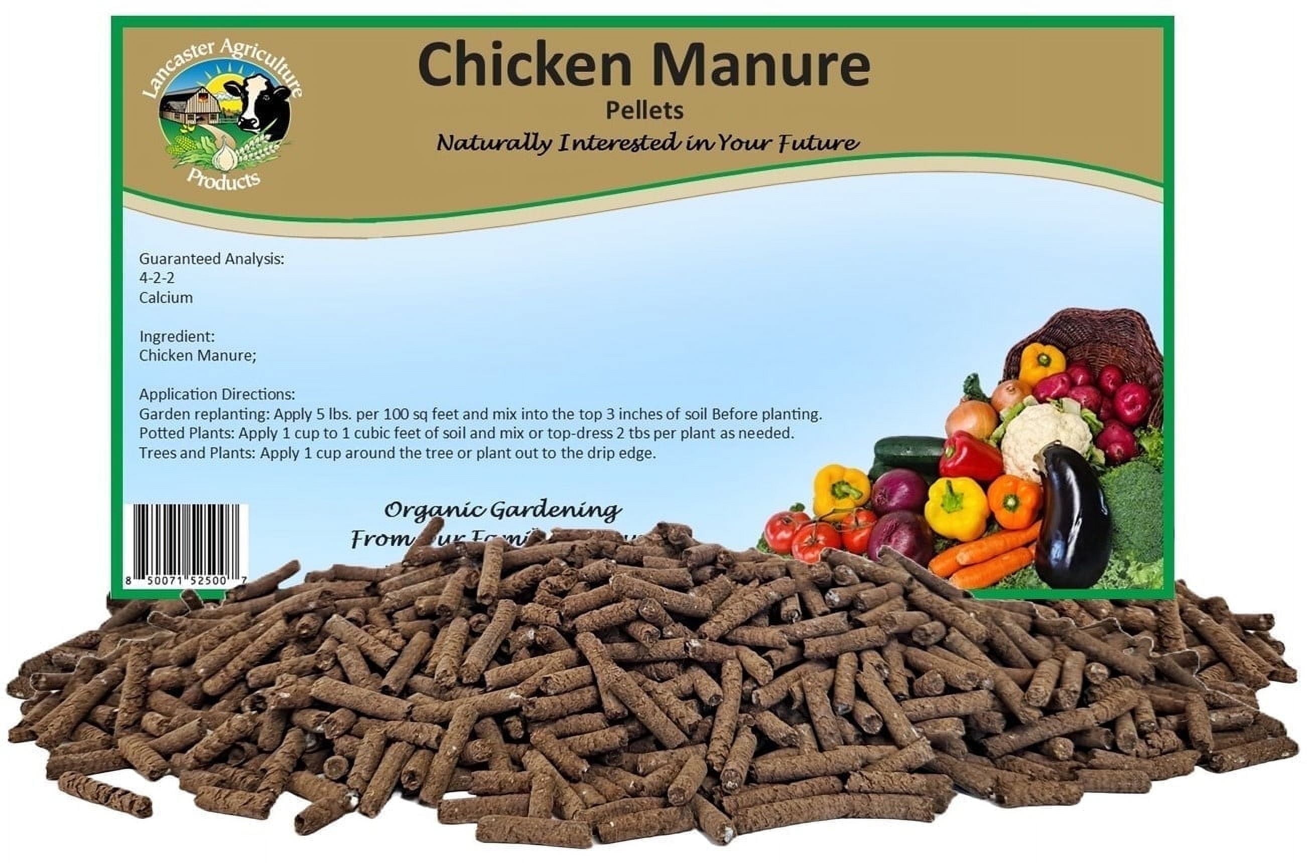 Lancaster Agriculture Organic Chicken Manure Pellets, 16 Pounds, 4-2-2 ...