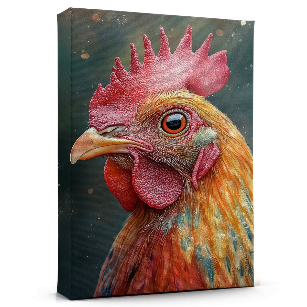 Chicken Marans Hen Art Print Canvas, Animal Decor for Bedroom, Living ...