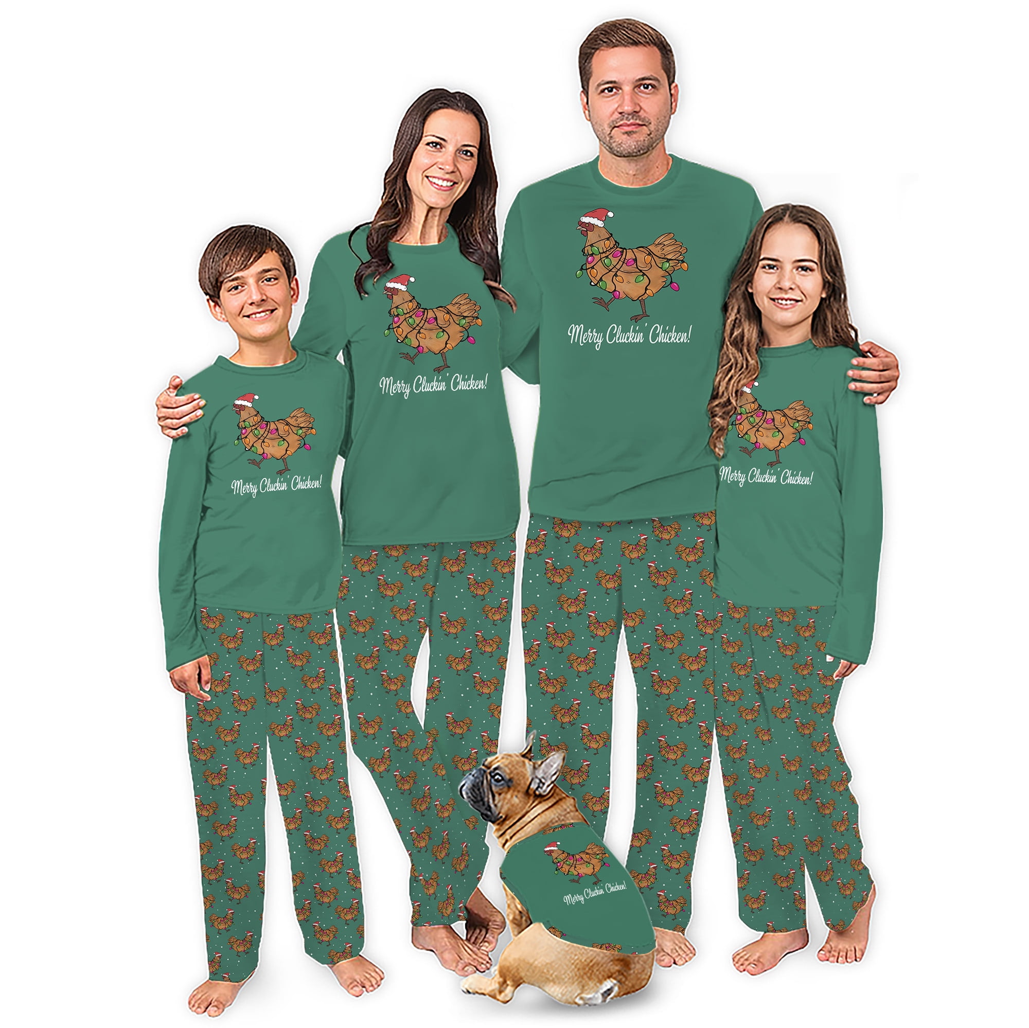 Chicken Matching Pajamas For The Family For Christmas, Merry Clucking ...