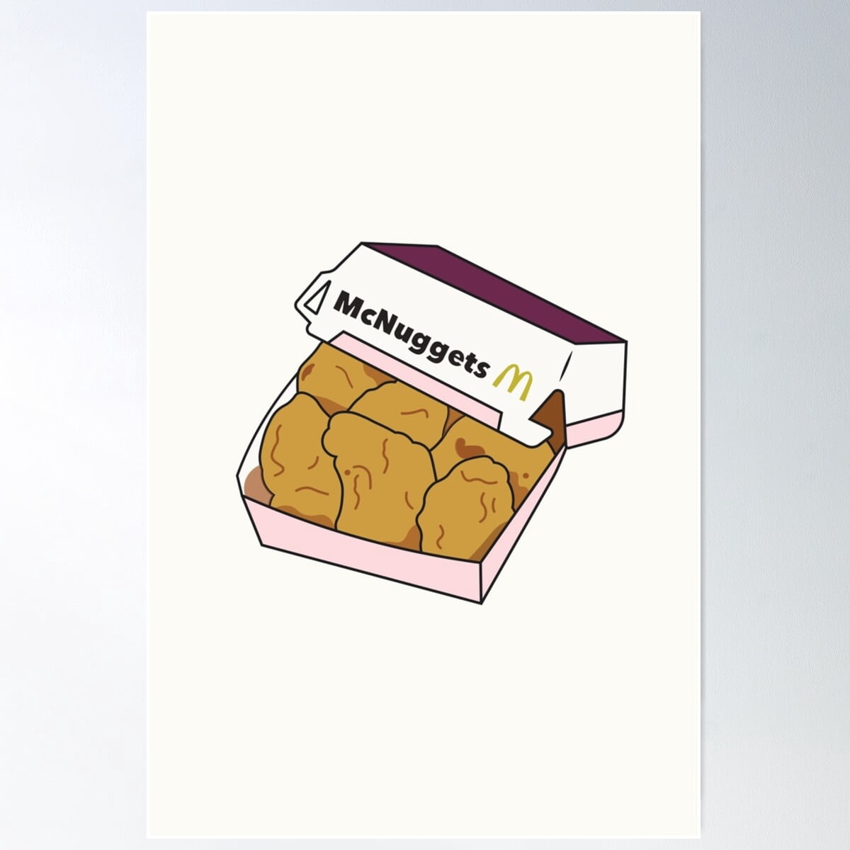 Chicken Mcnuggets Poster Wall Art, Modern Wall Decor For Living Room ...