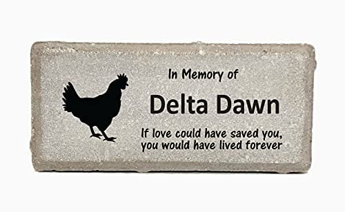 Chicken Memorial Stone - Real Stone Personalized by - Walmart.com