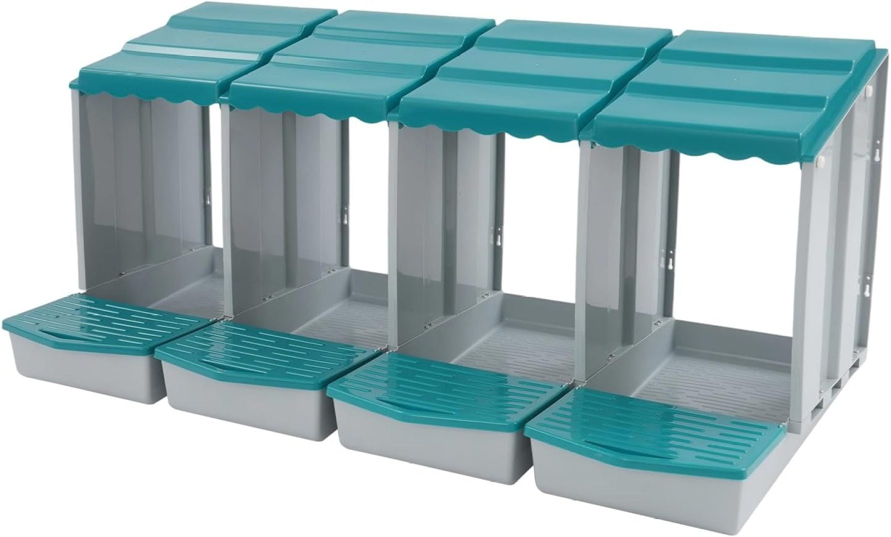 Chicken Nesting Box, 4 Compartments PP Nesting Box, Wall Mountable ...