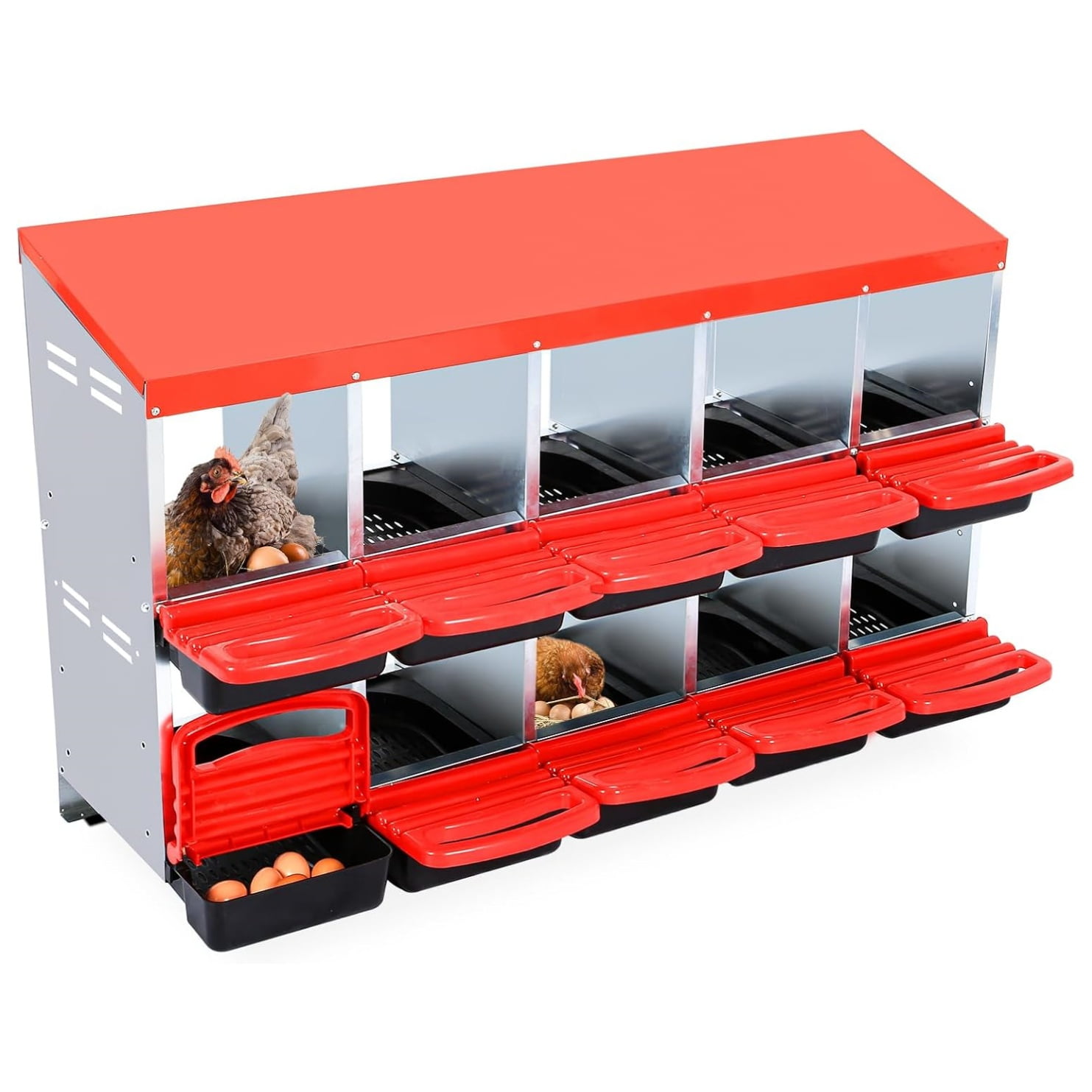 Chicken Nesting Box, 8/10 Compartments Nesting Boxes for Chickens ...